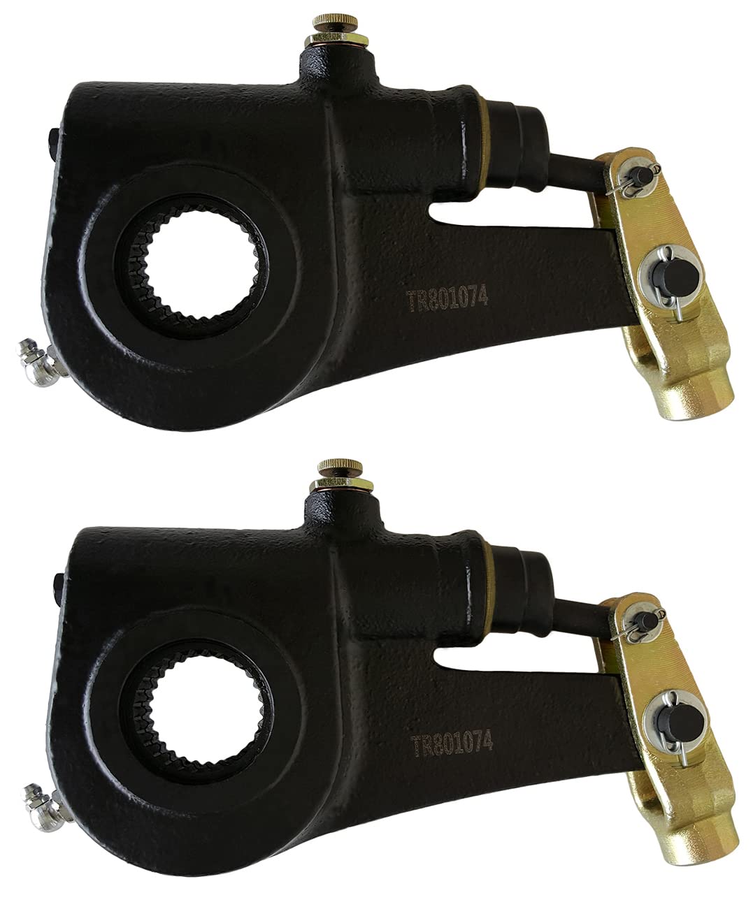 2 x Automatic Slack Adjuster 1.5"x28 Spline 6" Lever Replaces Meritor ...